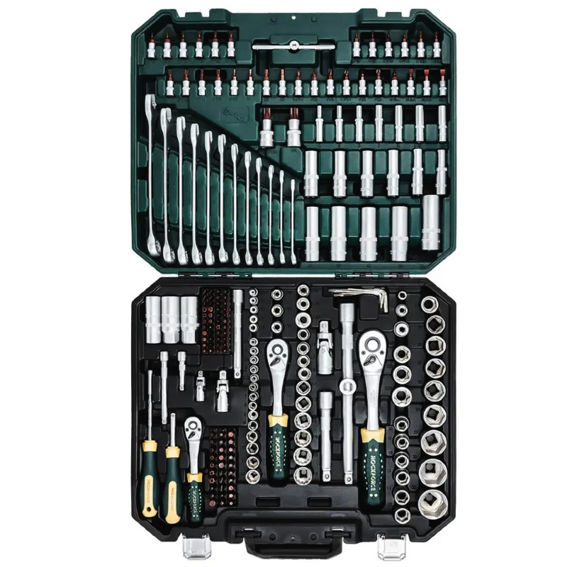 ROCKFORCE Zestaw narzędzi Premium Xi-on 216 elementów 3/8" 1/2" 4-32 mm